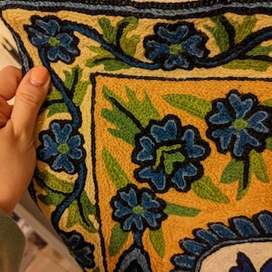 Kashmiri Tree of Life Chainstitch Wall Panel - Etsy