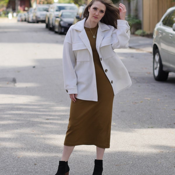 Polina Oversized Shacket Digital Pattern // UK 4-24, US 0-20 // PDF ...