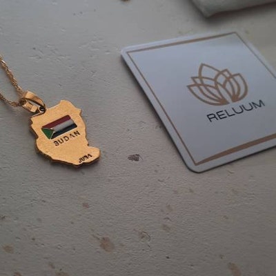 Cuba Map Outline Pendant Necklace cuba Flag Charm Necklace cuban ...