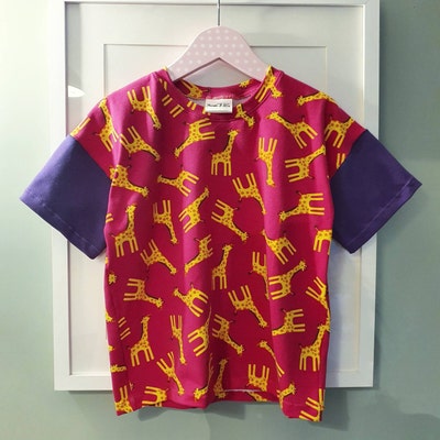 Boxy Tee Pattern, Baby T-shirt Pattern Toddler Oversized T-shirt Sewing ...