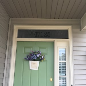 Front Door Number Decal, Home Address Decal, Street Number Door Decal ...