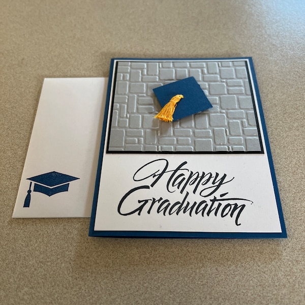 Graduation Card, Happy Graduation Card, School Color Graduation Card ...