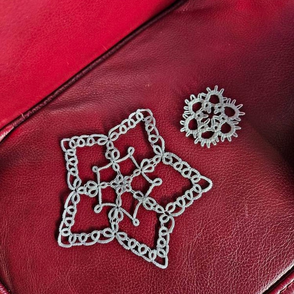Tatting Star Pattern PDF | Schema Stella in Chiacchierino ENG - ITA - Etsy