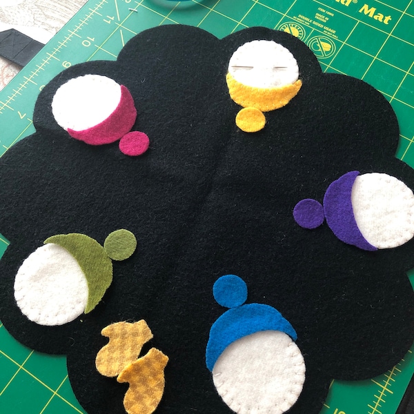 Christmas Woolly Tree Kit Kid's Craft Hand-dyed Wool - Etsy