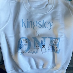 Personalised First Birthday Jumper Birthday Sweatshirt for - Etsy