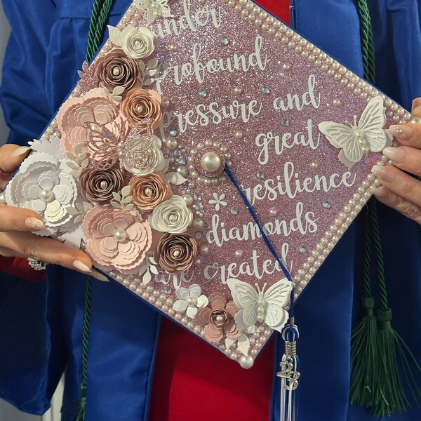 Custom Graduation Cap Topper Personalized Grad Cap - Senior Class of ...