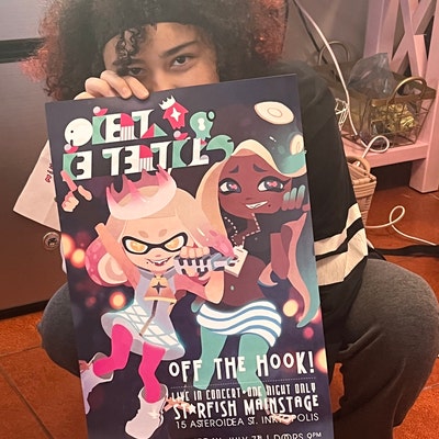 Off the Hook Concert Poster Splatoon 2 Artist Print Illustration - Etsy