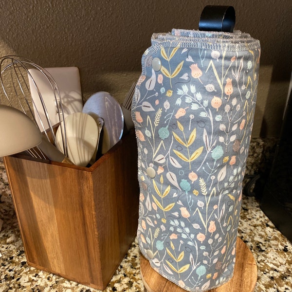 Un Reusable Paper Less Towels - Meadow Flowers //reusable Paper Towels ...