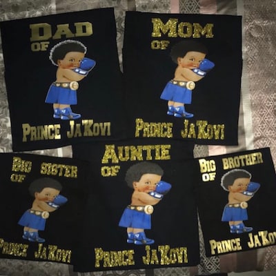 Little Prince Boxer Royal Blue Shorts Gloves & Gold Championship Belt ...