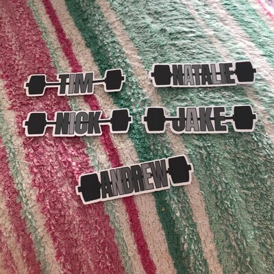 Old Dumbbell Sticker, Powerlifting Sticker, Weightlifting Sticker ...