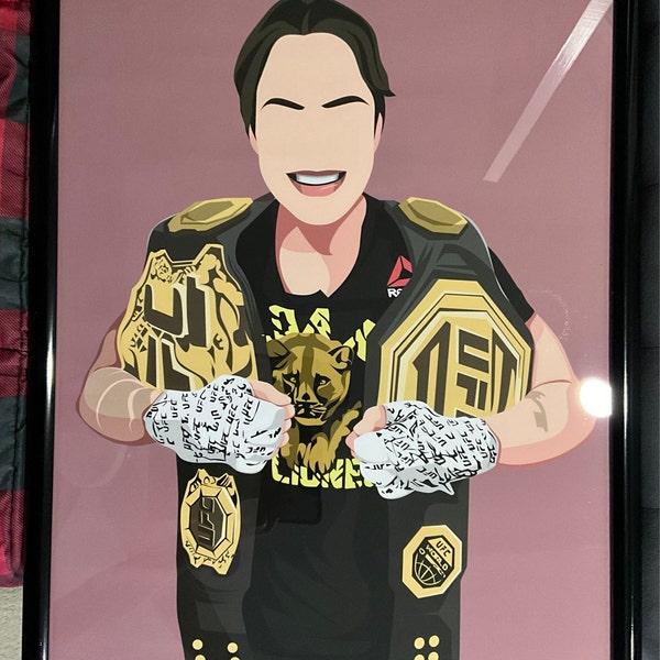 Suga Sean O'malley Celebration Poster UFC Wall Art | MMA | Flat Design ...