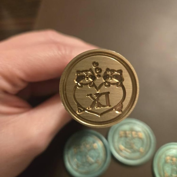 Personalized Logo Wax Seal Stamp, Initials Wax Seal Stamp Kit for ...