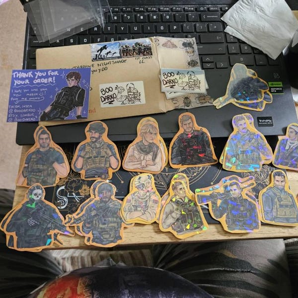 FPS Military Characters INSPIRED Stickers! Holographic Finish Stickers ...
