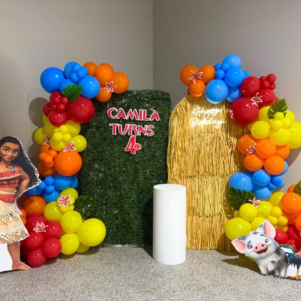 Moana Alphabet and Numbers SVG/PNG/DXF: Birthday Letters, Party Decor ...