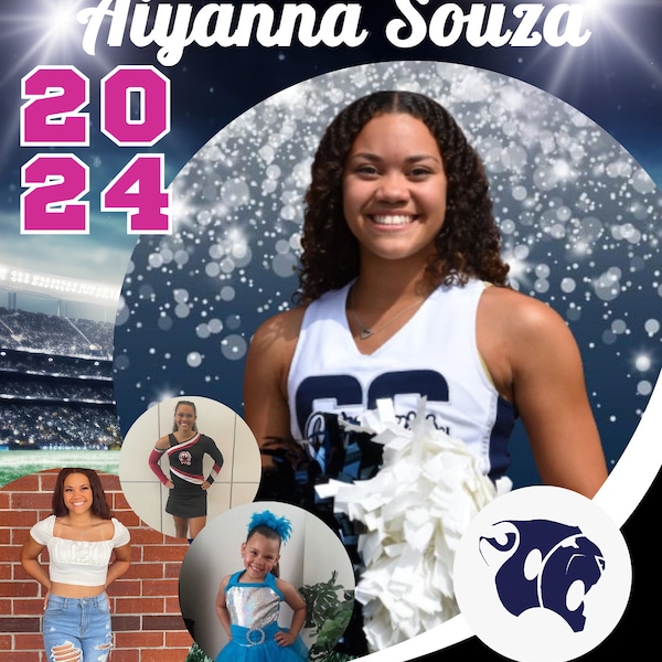Cheer Senior Night Poster, Cheer Senior Poster Template, 4 Templates ...