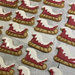 Santa's Sleigh Cookie Cutter Santa Claus Sled Old - Etsy