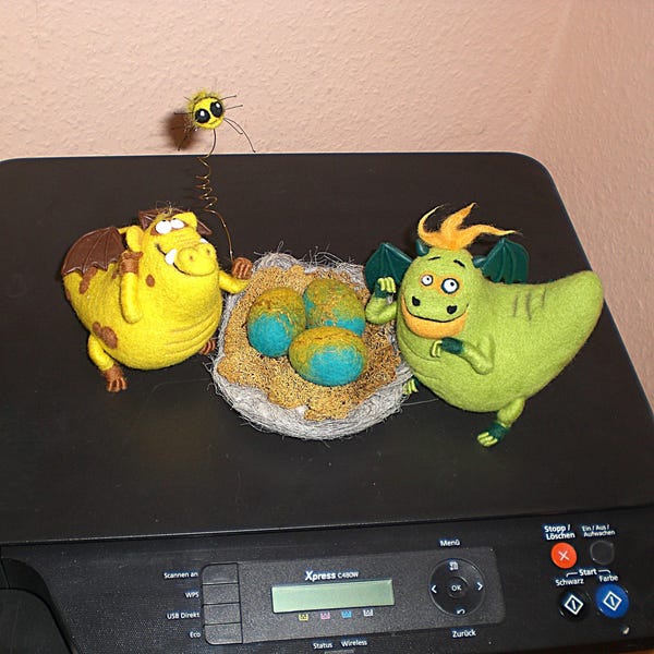 Needle Felted Fleas, Bugs, Fantasy, Felting Aliens, Creatures Wool ...