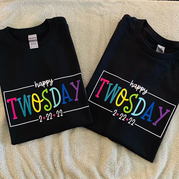 Happy Twosday SVG Bundle - Commercial Use - Twosday SVG Quote - Twosday ...