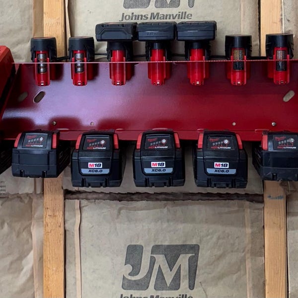 Milwaukee Battery Station DXF File - Etsy