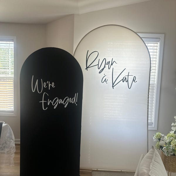 Custom Event Decal for Party Arch Personalized Party Sign DIY Backdrop ...