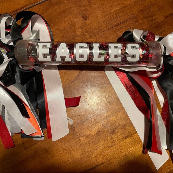 Custom Glitter/confetti-filled Spirit Stick (1); for All Sports, Cheer ...