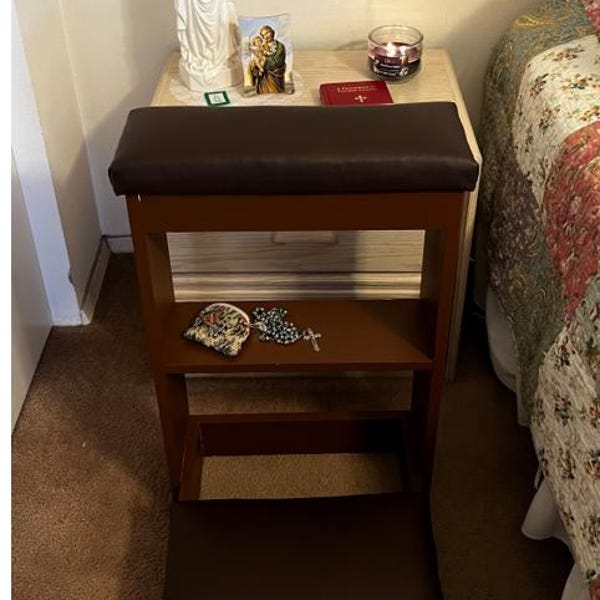 Padded Prayer Altar Prayer Bench or Prayer Kneeler Handmade for You a ...