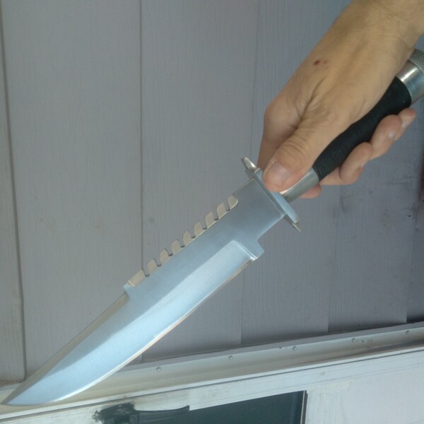 Commando Knife Custom Handmade Forged Steel Bowie Knife Hallow Handle ...