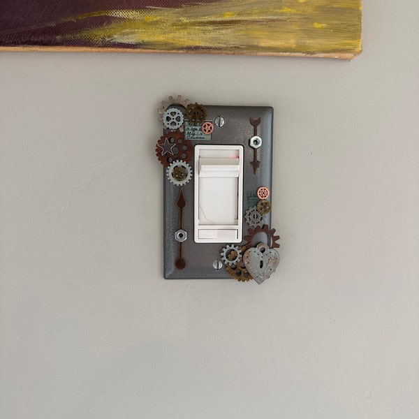 Bronze Industrial / Steampunk Outlet Cover is Individually Handcrafted ...
