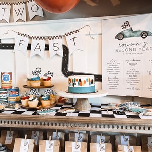 Pit Stop Table Sign Refueling Station Sign Editable - Etsy