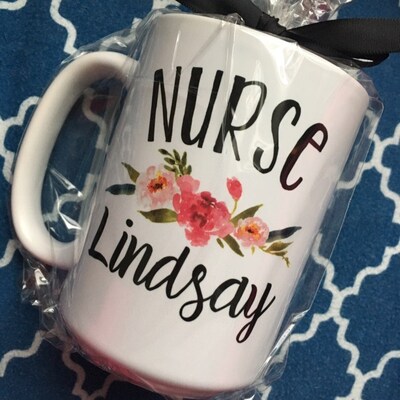 Nurse Mug, Nurse Gifts, Personalized Mug, Gifts for Nurse, Nurse Coffee ...