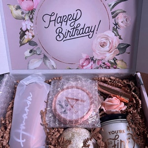 Happy Birthday Gift Box for Her Personalized Birthday Box - Etsy