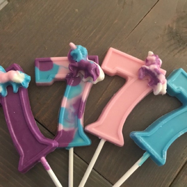 L56 - Chocolate Lollipop Mold - Number 7 - Etsy