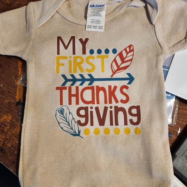 My First Thanksgiving SVG, DXF, EPS, Png Files for Cutting Machines ...