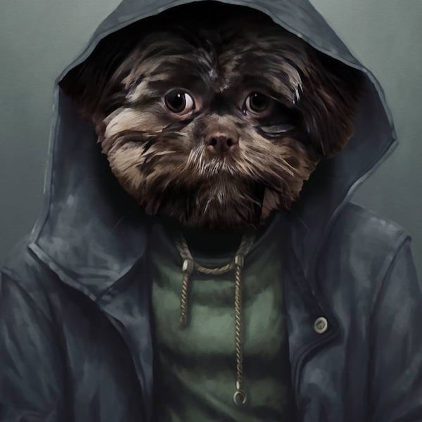 The Japanese Geisha - Custom Royal Pet Portrait - Funny Pet Gift for ...