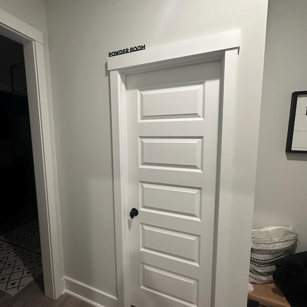 The Loo Door Topper Wall Shelf Sign - Custom Text & Sizes Available - Etsy
