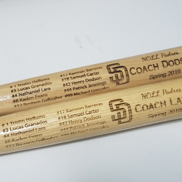 Engraved Miniature Baseball Coach Bat: Personalized Keepsake Gift - Etsy