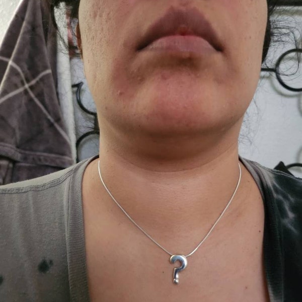 Question Mark - Handmade Sterling Silver Pendant With Snake Chain by ...