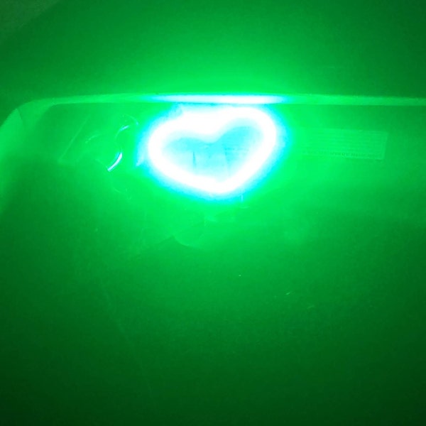 LED Neon Tsurikawa, Car Decor, Neon Glow Window Heart for Car, Led Neon ...