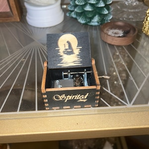 Spirited Away Music Box Theme Music Chest Wooden Engraved Handmade ...