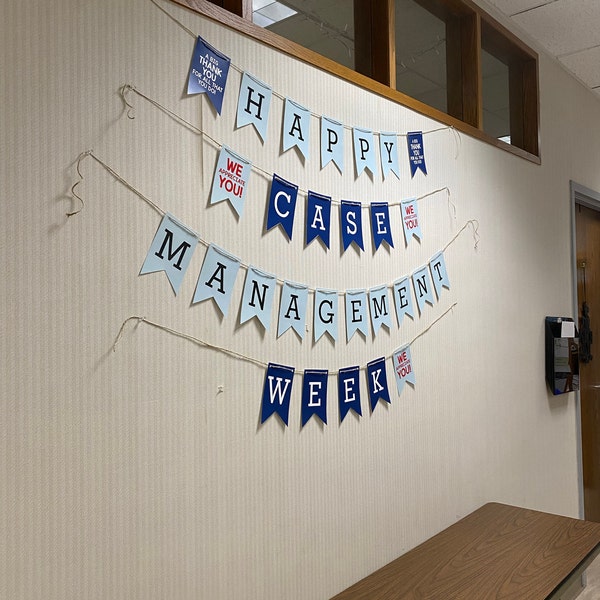 Happy Case Management Week Banner Printable / Case Manager Week Banner ...
