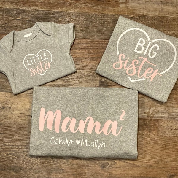 Big Middle Little Sister SVG - Sister Clipart - New Baby SVG - Sibling ...