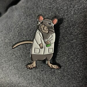 Lab Rat Enamel Pin - Etsy