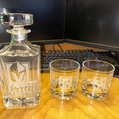 Personalized Barware Collection Set Hockey Sports Theme Decanter and ...