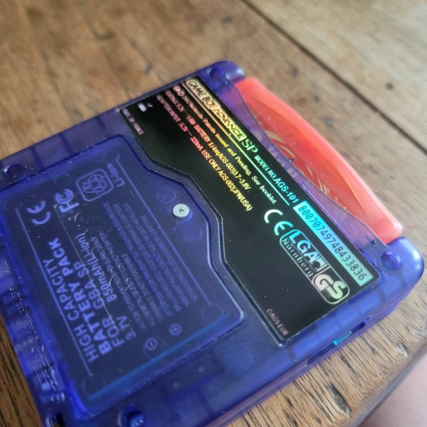 Gameboy Advance Sp Holographic Back Stickers - Etsy