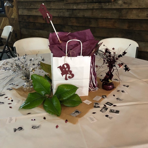 1973 Tags, 1973 Cut Out, Graduation Party Decorations 1973, Graduation ...