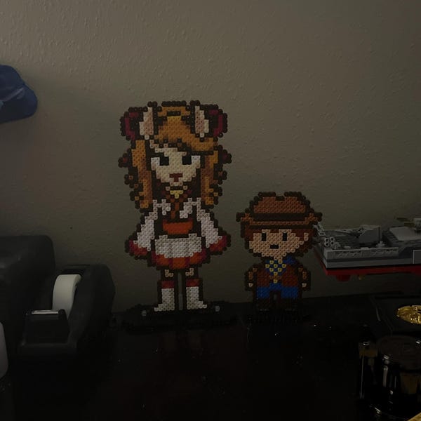Sonic, Tails, Knuckles, Cream & Chao, Amy Rose From Perler Beads, Sega ...