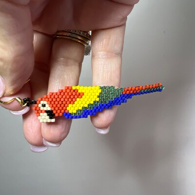 Peregrine Falcon Beaded Earring PATTERN 319 - Etsy