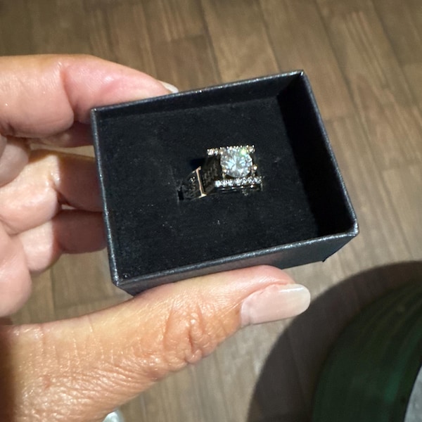 Five Stone Cubic Zircon Silver Ring, Cubic Zircon Silver Ring, Old ...