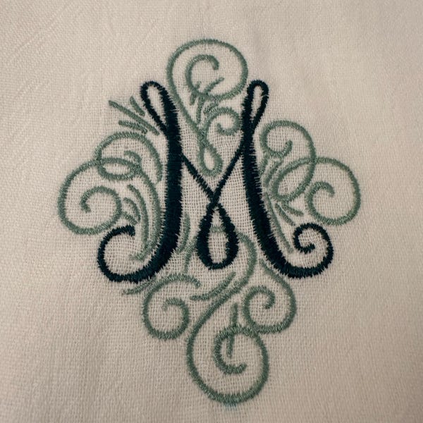 Adorn Embroidery Monogram Set 3″ 4″ - 11 Formats: Bx Dst Exp Hus Jef ...
