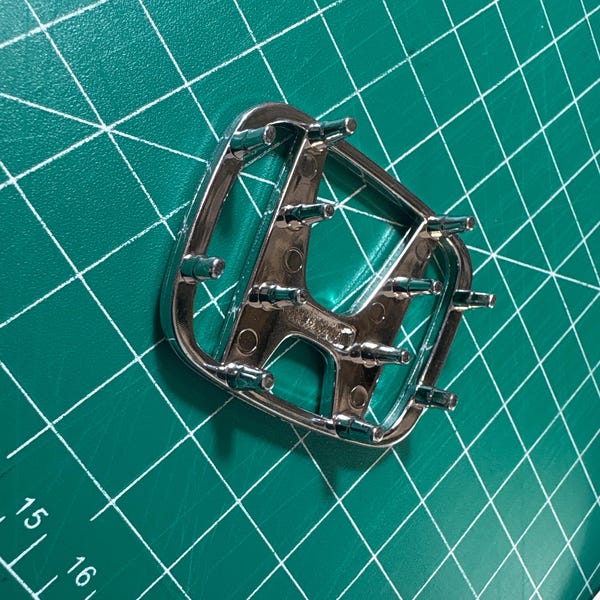 Honda Civic Chrome Logo Badge Emblem Overlay – Tailgate Boot Lettering ...